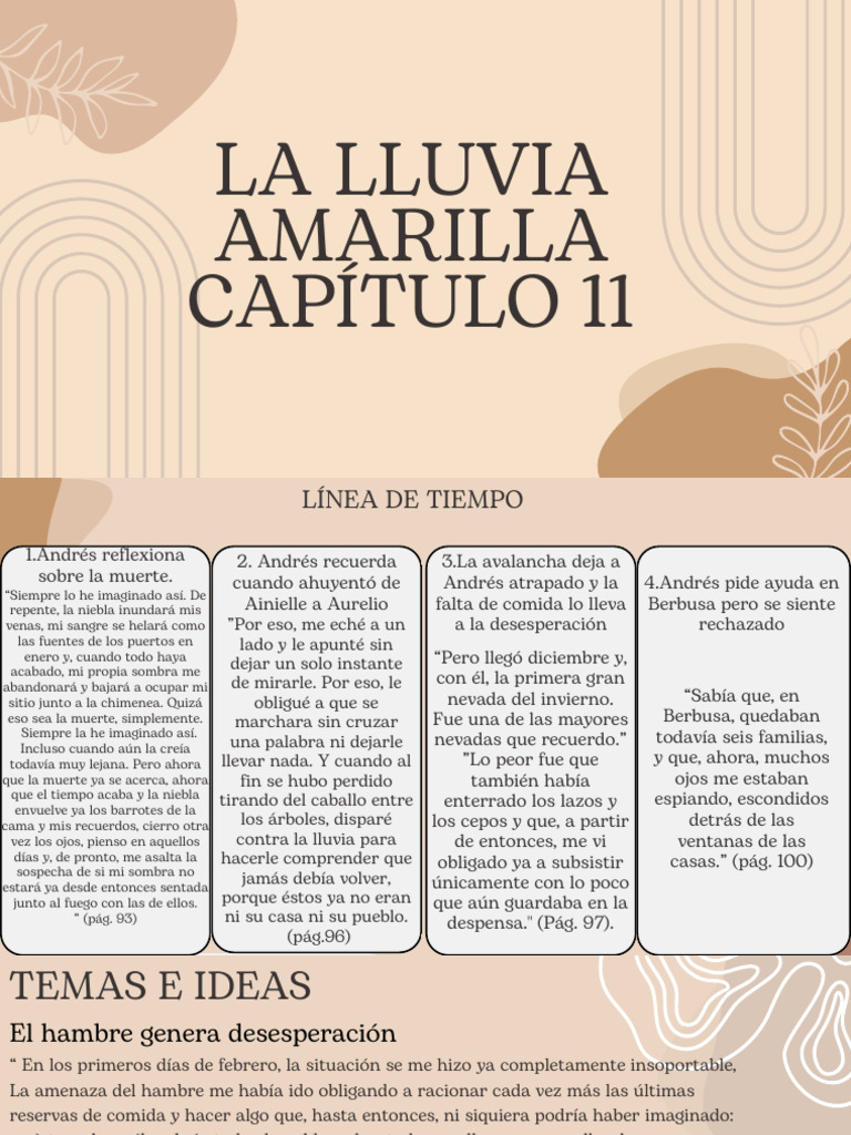 La Lluvia Amarilla Capitulo 11 | PDF