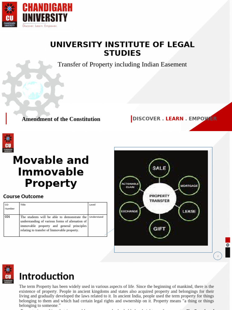 1.1.1 Movable and Immovable | PDF | Property | Real Property