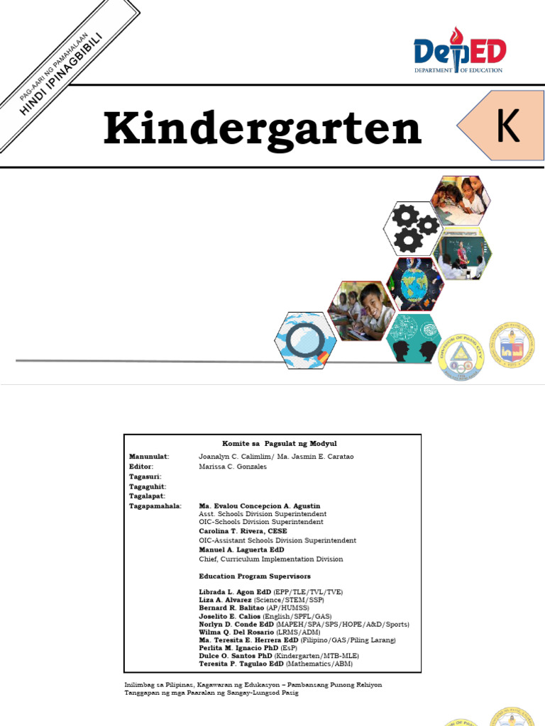 KINDER - Q3 - Week 5 | PDF