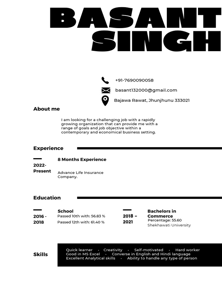 Basant Singh | PDF | Career & Growth