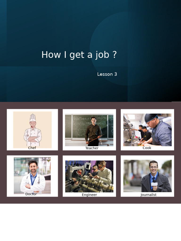 How I Get A Job | PDF