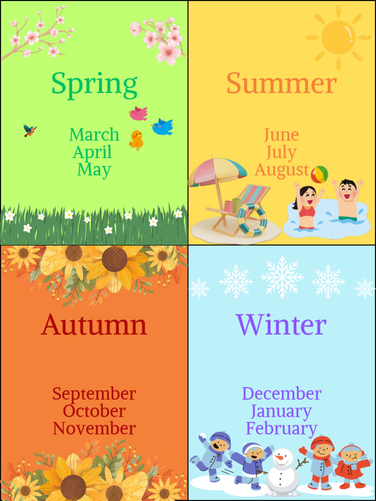 Teaching Kids Seasons and Months | PDF