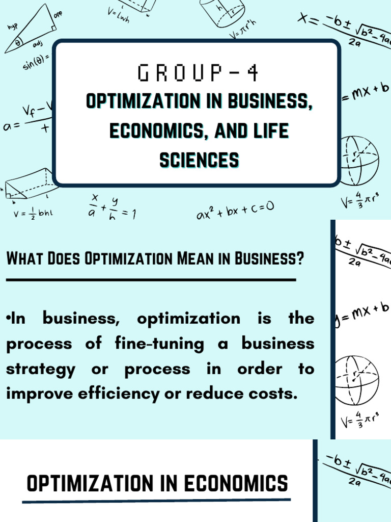 Optimization for Students | PDF | Economics | Mathematical Optimization