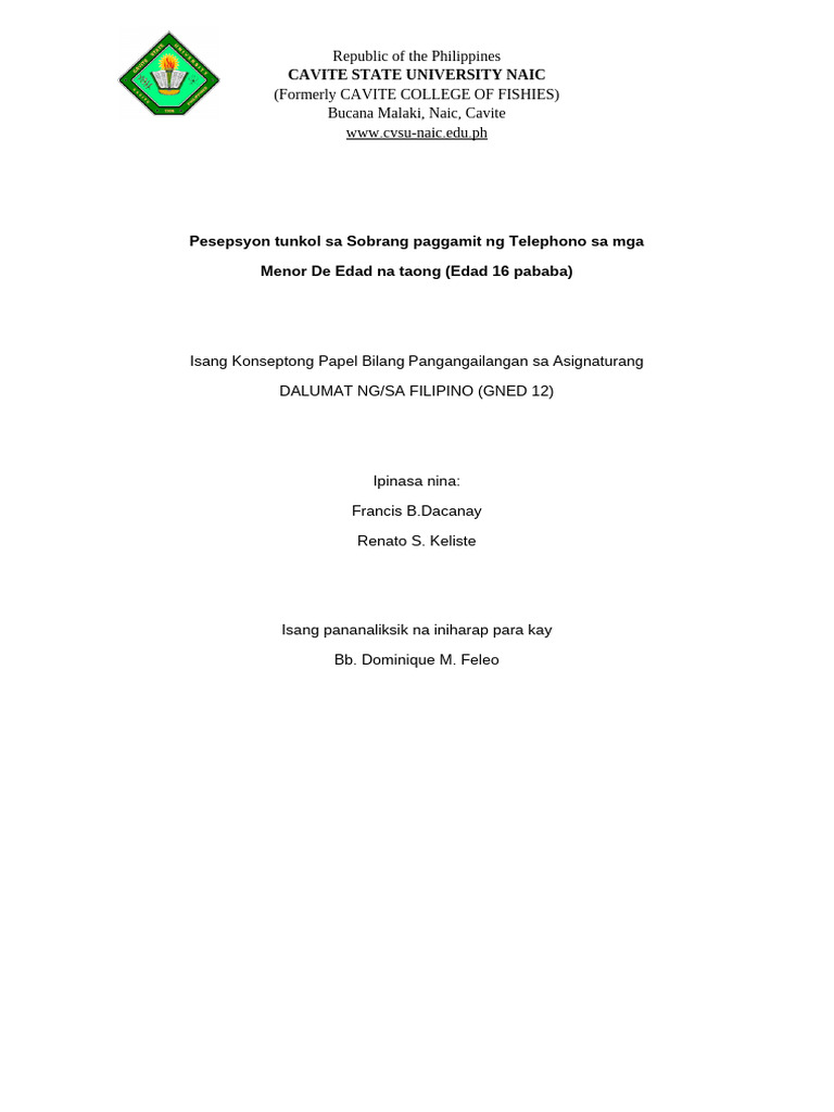 Concept Paper | PDF