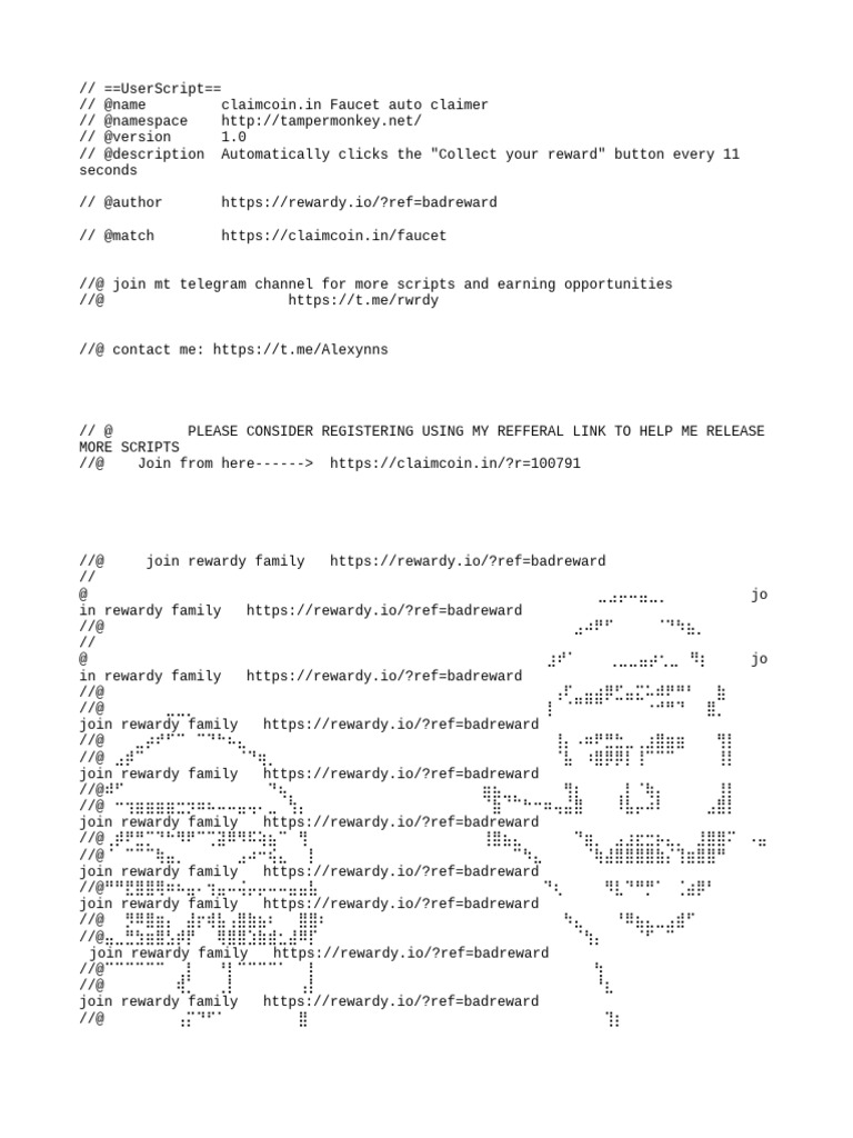 Claimcoin Script | PDF