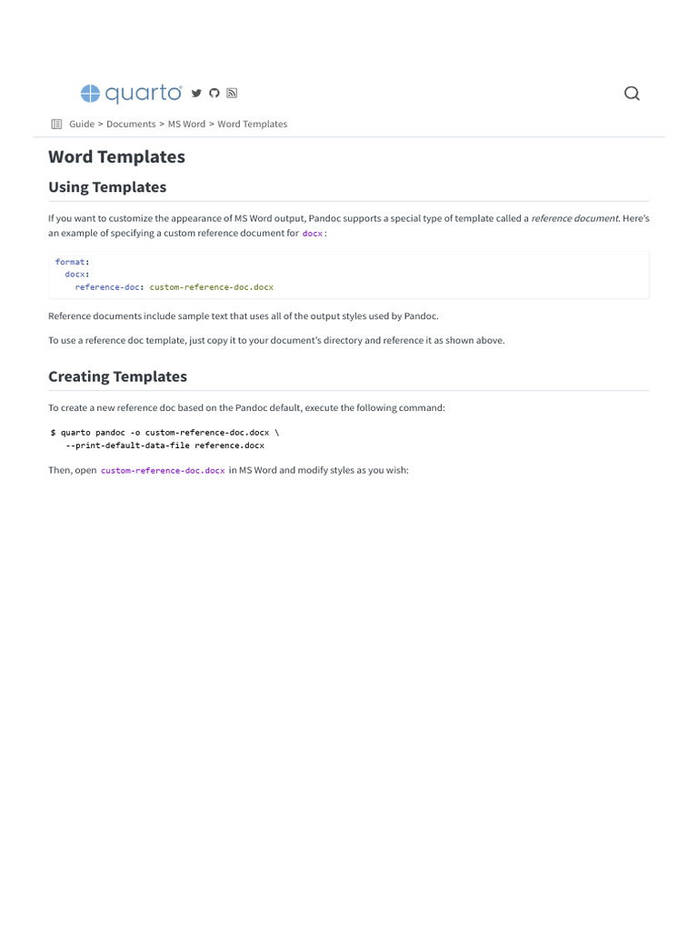 Word Templates – Quarto | PDF | Microsoft Word | Software Engineering
