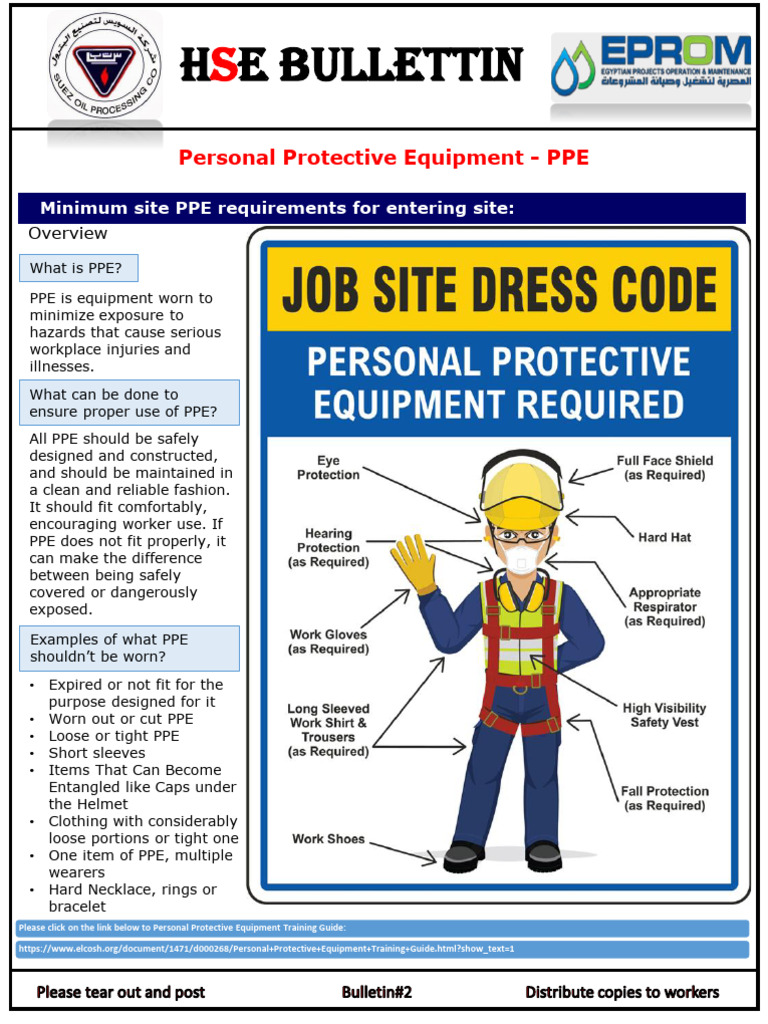 HSE Bulletin 2 - PPE - English | PDF