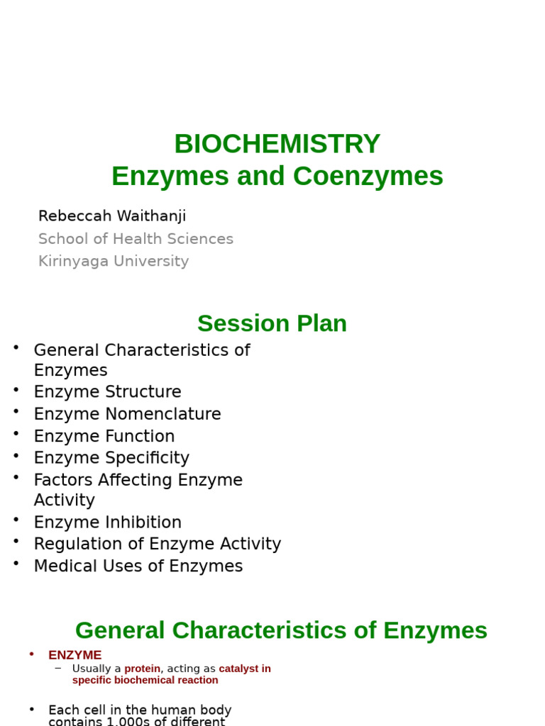 Enzymes Biochemistry | PDF | Enzyme | Enzyme Inhibitor