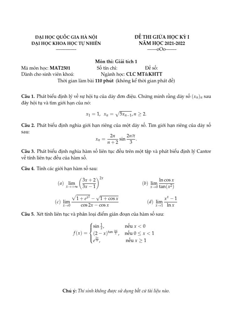 Dethi Giua Ky K66A4 Final | PDF