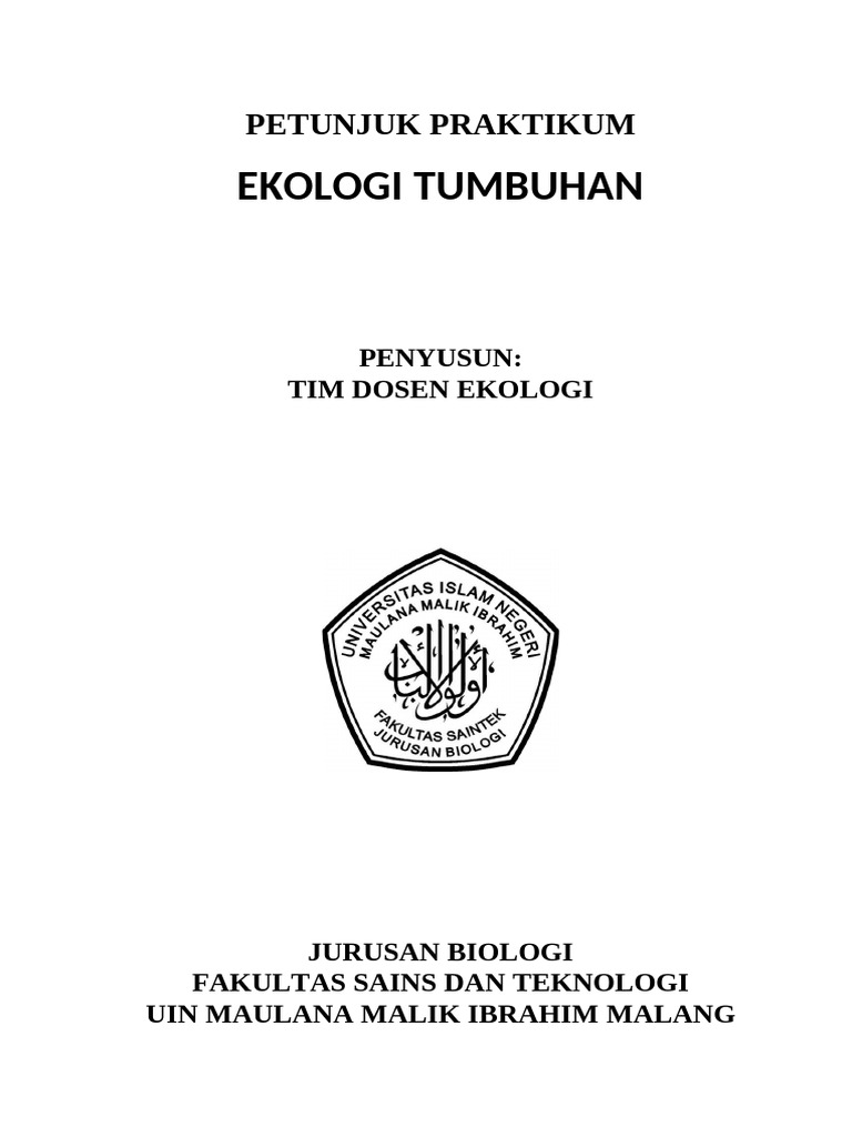 Modul Praktikum EKologi-Tumbuhan | PDF