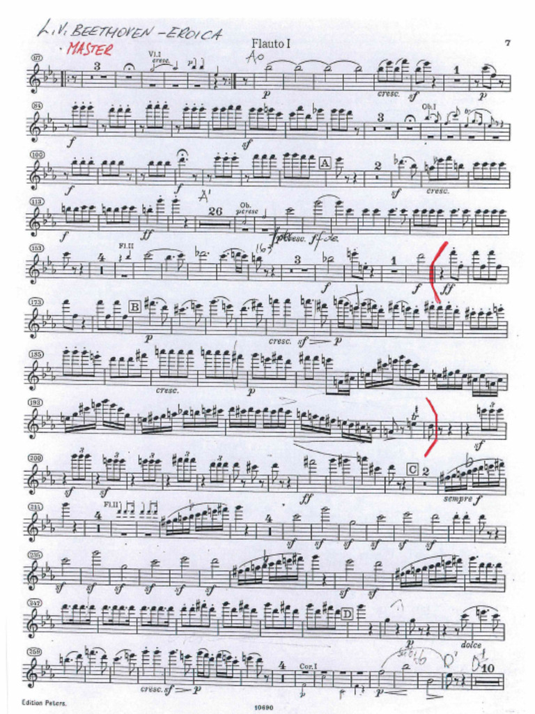 FLET - Beethoven - III Symfonia Eroica | PDF