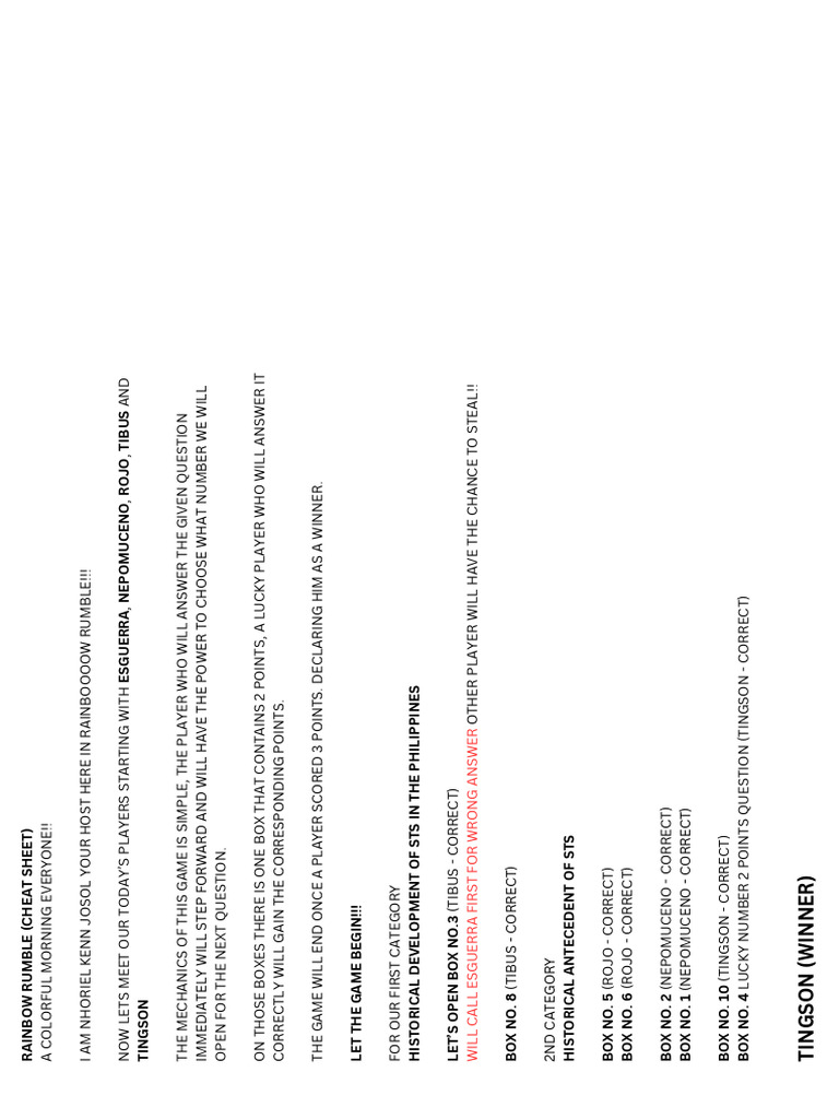 Rainbow Rumble | PDF | Games & Activities | Art