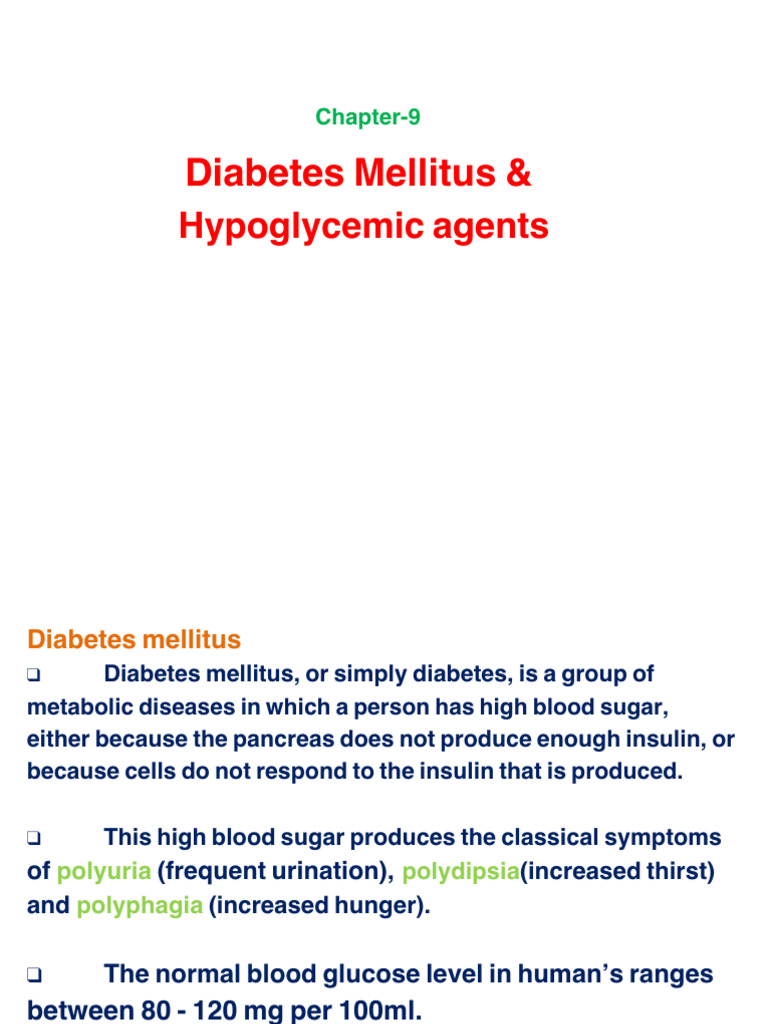 Anti Diabetes Agents 9 1 | PDF