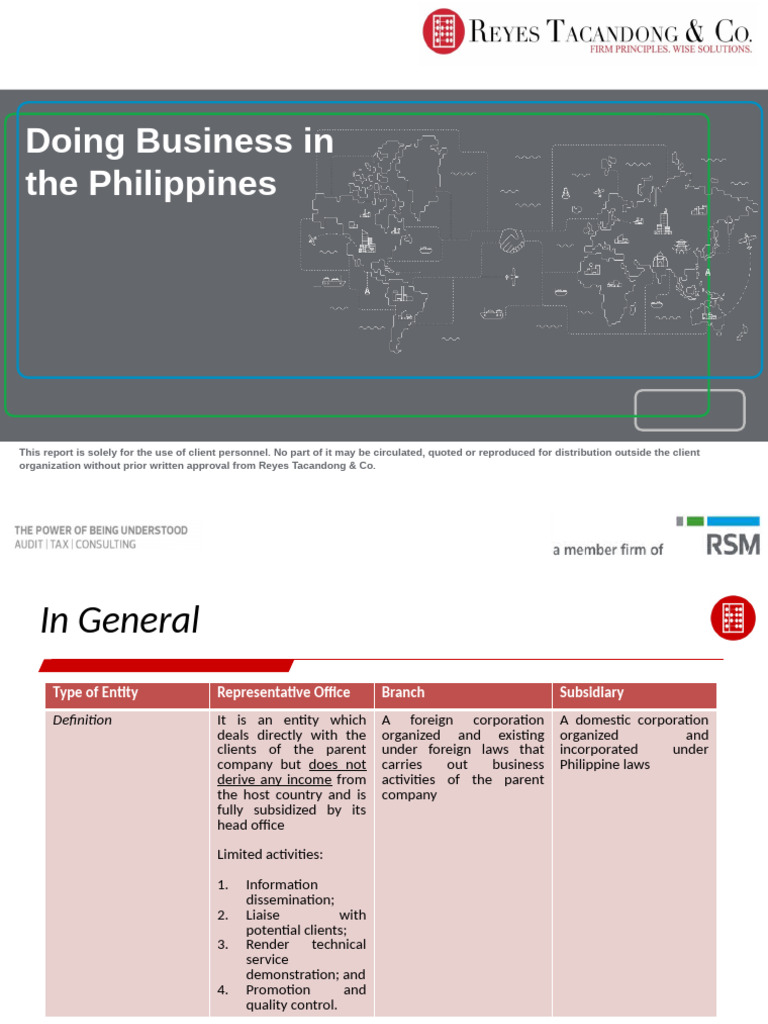 Doing Business in The Philippines-Updated 2022 v2 | PDF | Taxes | Value ...