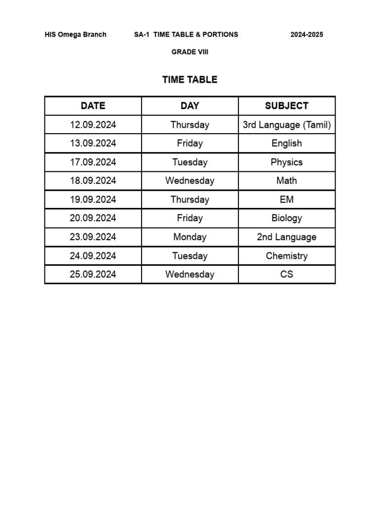 Grade VIII SA1 Portion Sheet (2024-2025) | PDF | Prime Number | Mathematics