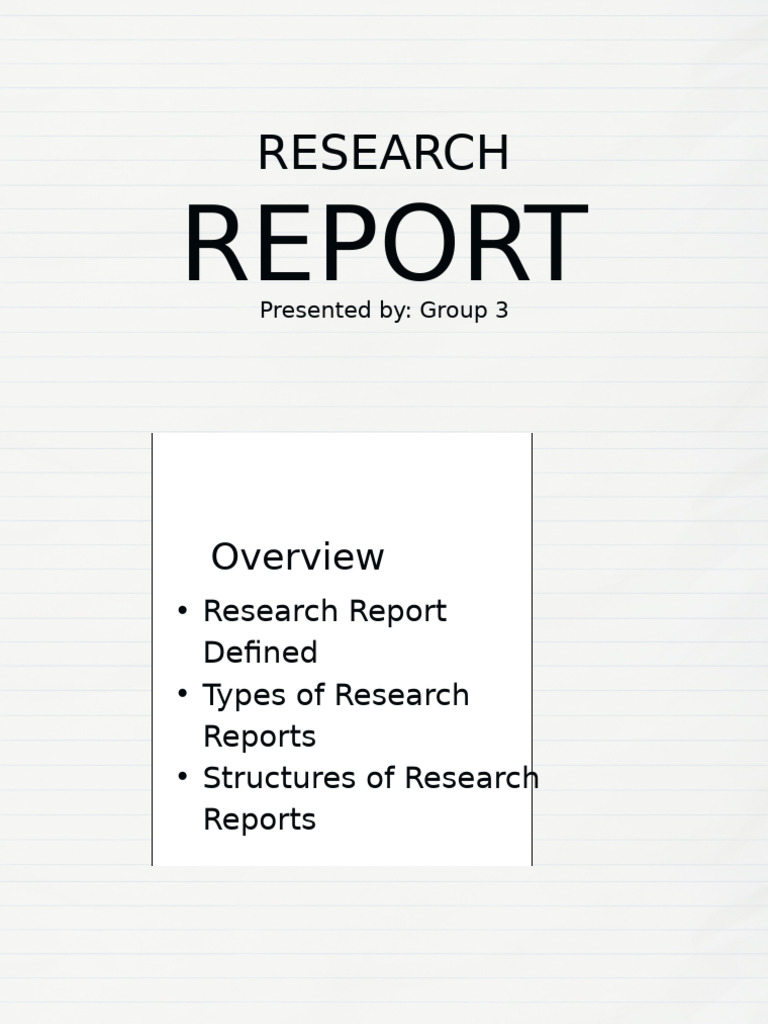 Group 3 Research Report | PDF | Methodology | Data