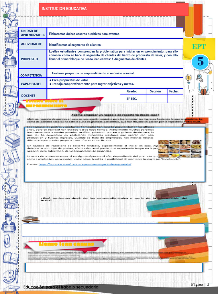 5° Ept - Ficha Actv 01.unidad 07 | PDF