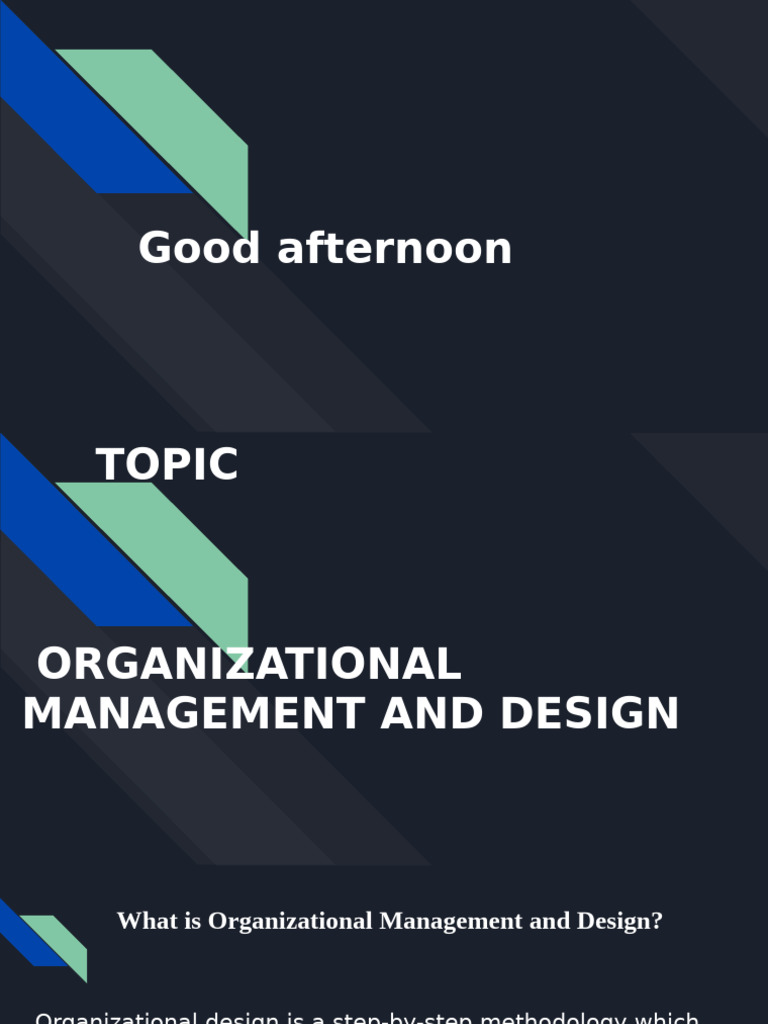 Understanding Organizational Management | PDF | Organizational ...