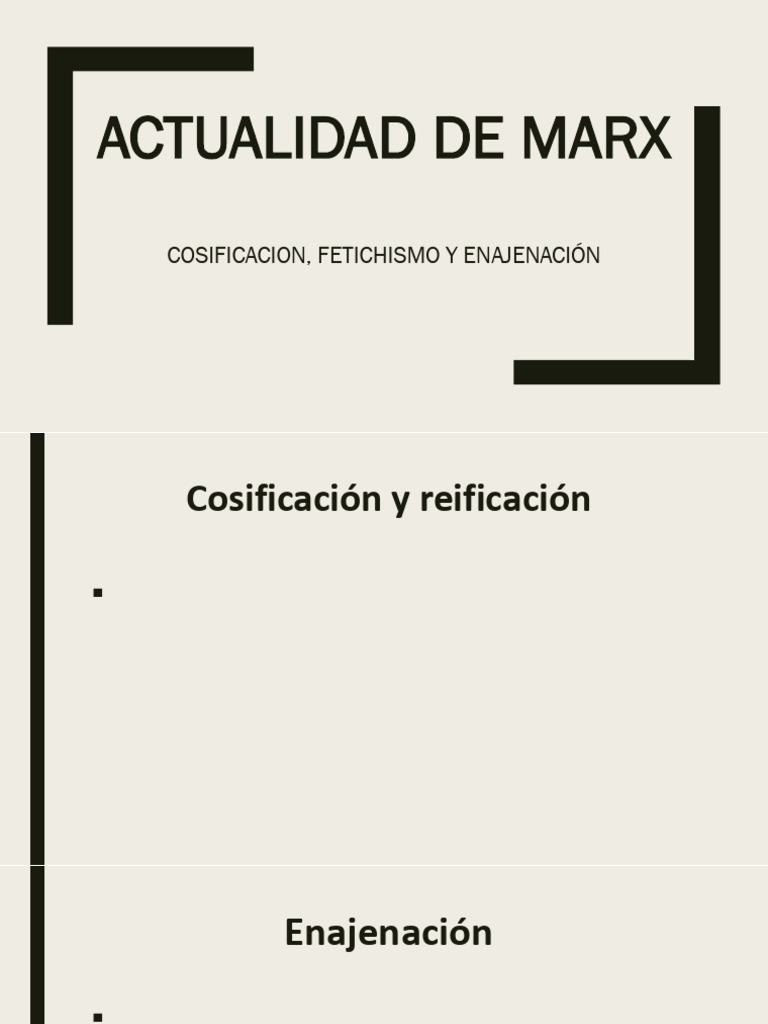 Presentacion | PDF | Karl Marx | Alienación social