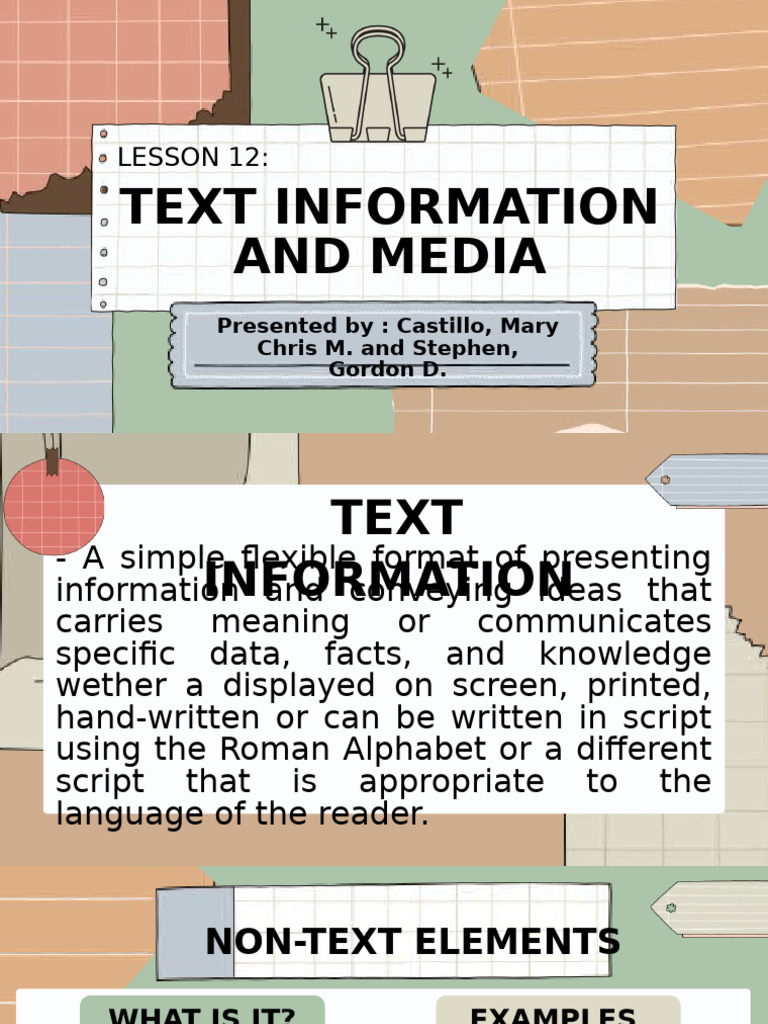 Mil Lesson12 Text Information and Media | PDF | Non Fiction | News