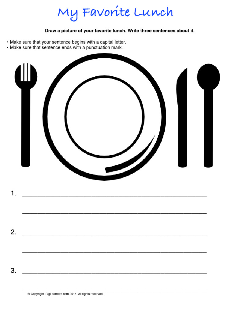 My Favorite Lunch | PDF