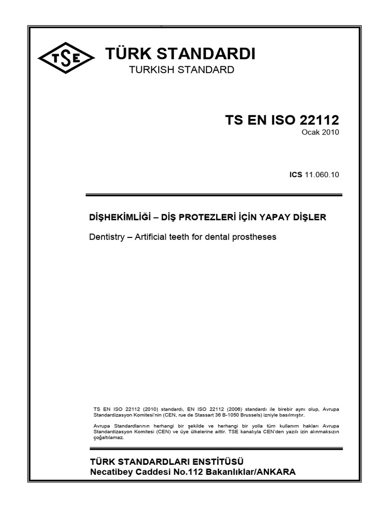 TS en Iso 22112 | PDF