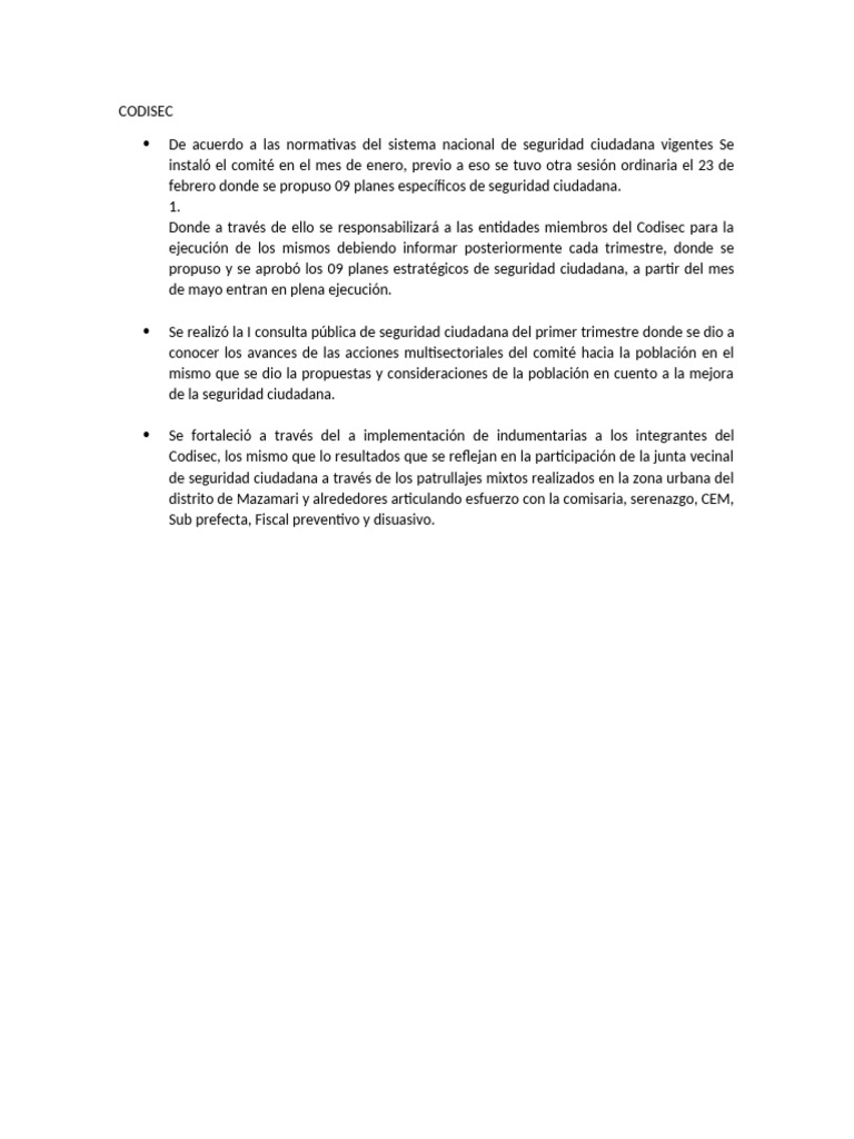 CODISEC | PDF | Ciencias sociales