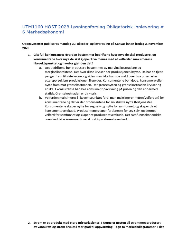 Obligatorisk Innlevering #6 | PDF