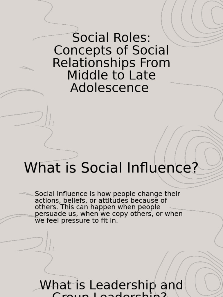 Social Roles in Filipino Communities | PDF | Leadership | Attitude ...