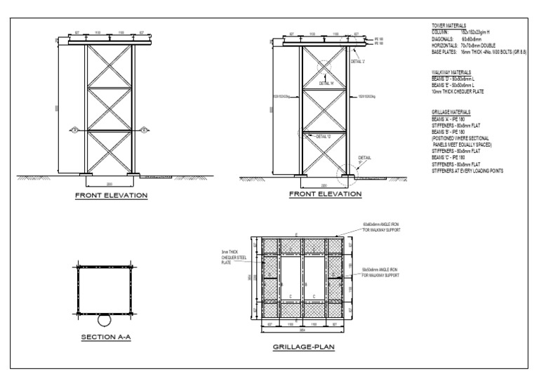 Tank Stand 12m-Tank Stand | PDF | Beam (Structure) | Structural Steel
