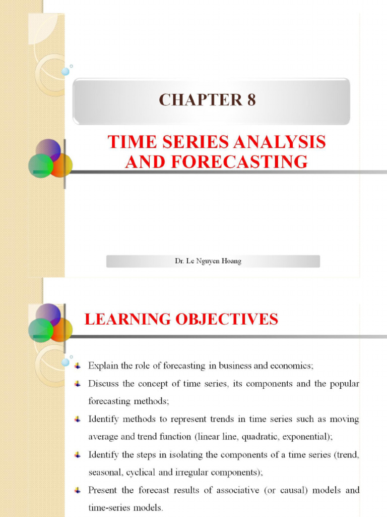 C8 - Time Series Analysis and Forecasting | PDF