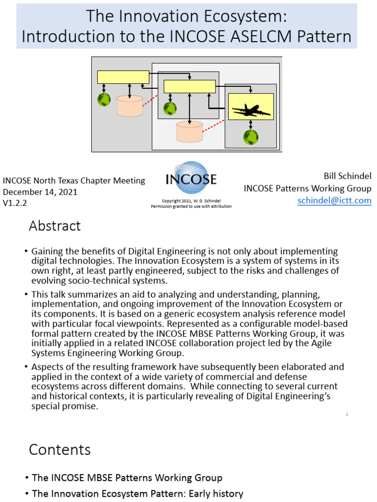 Incose North Texas PGM 12.14.2021 v1.2.2 | PDF | System | Product Lifecycle