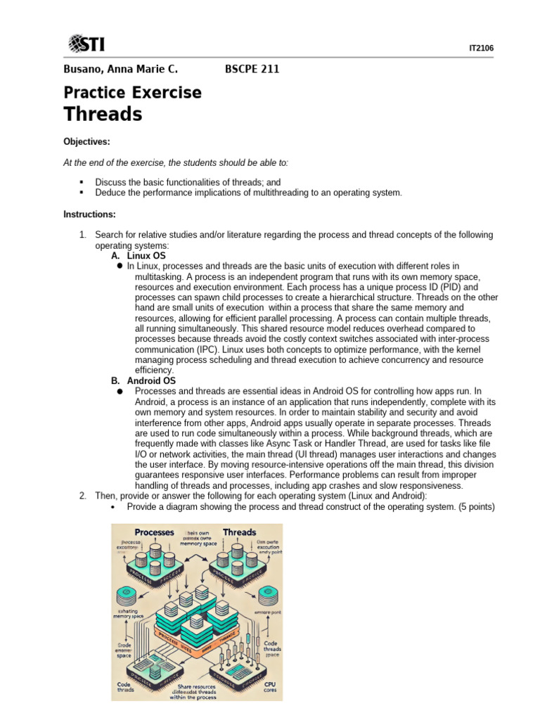 Threads and Processes in OS: Linux & Android | PDF | Thread (Computing) | Process (Computing)
