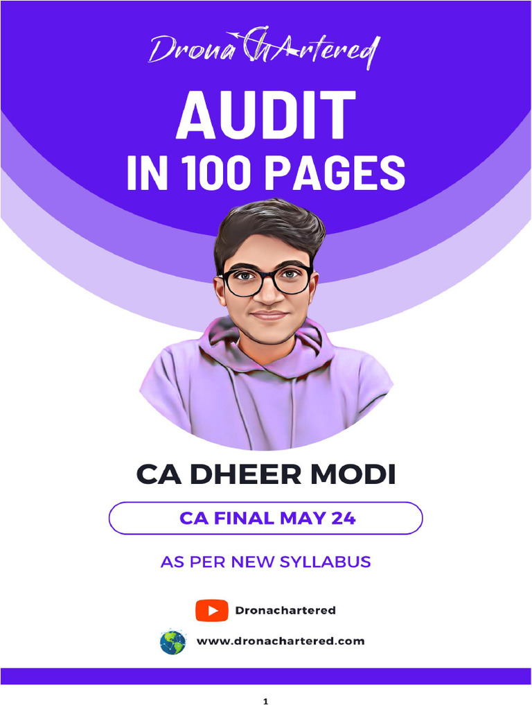 Audit in 100 Pages May 24 - CA Final | PDF