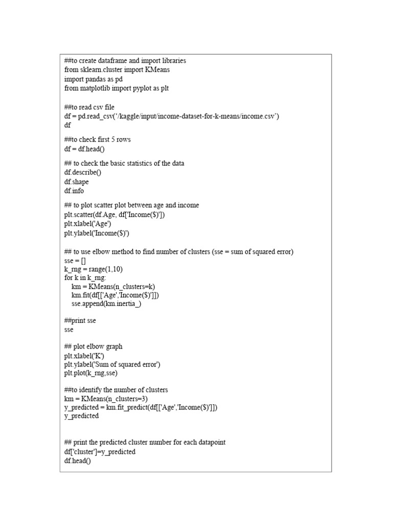 Elbow Method | PDF | Computers