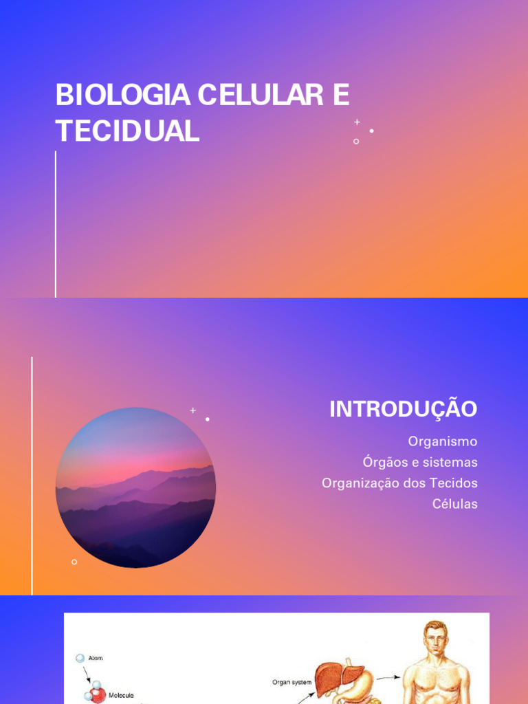 Introdução Biocel e Histologia | PDF | Ciências e Matemática