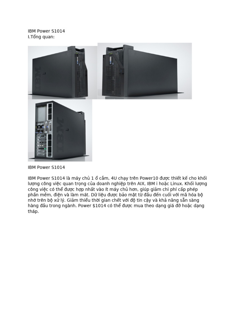 IBM Power S1014 | PDF