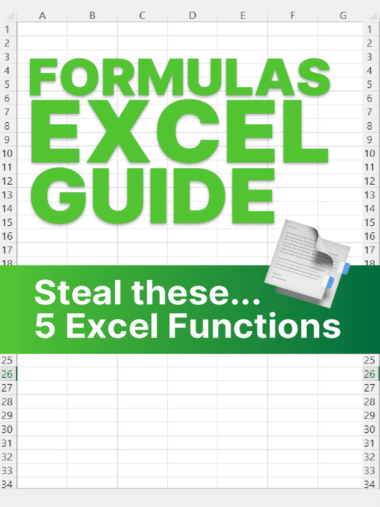 Formulas Guide @excelbychris NEW | PDF | Microsoft Excel | Computer Science