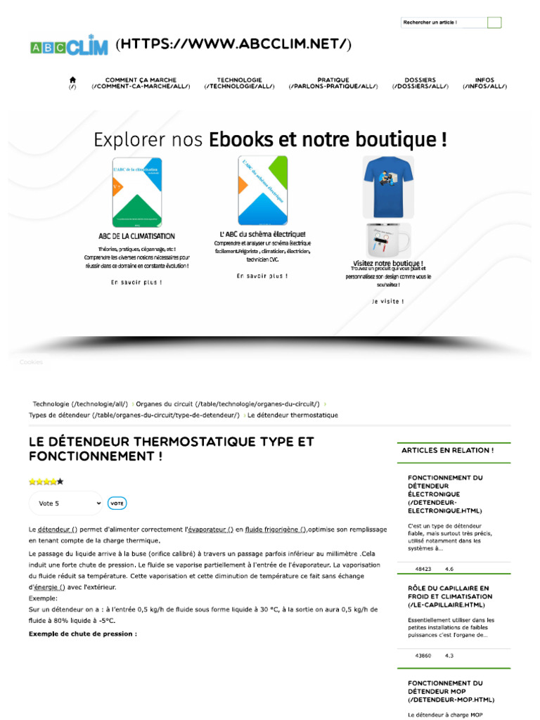Detendeur Thermostatique Et Son Fonctionnement | PDF