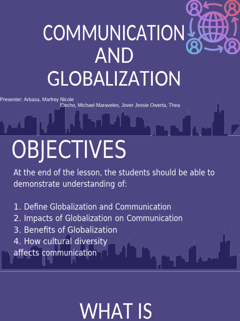 Communication and Globalization | PDF | Globalization | Communication