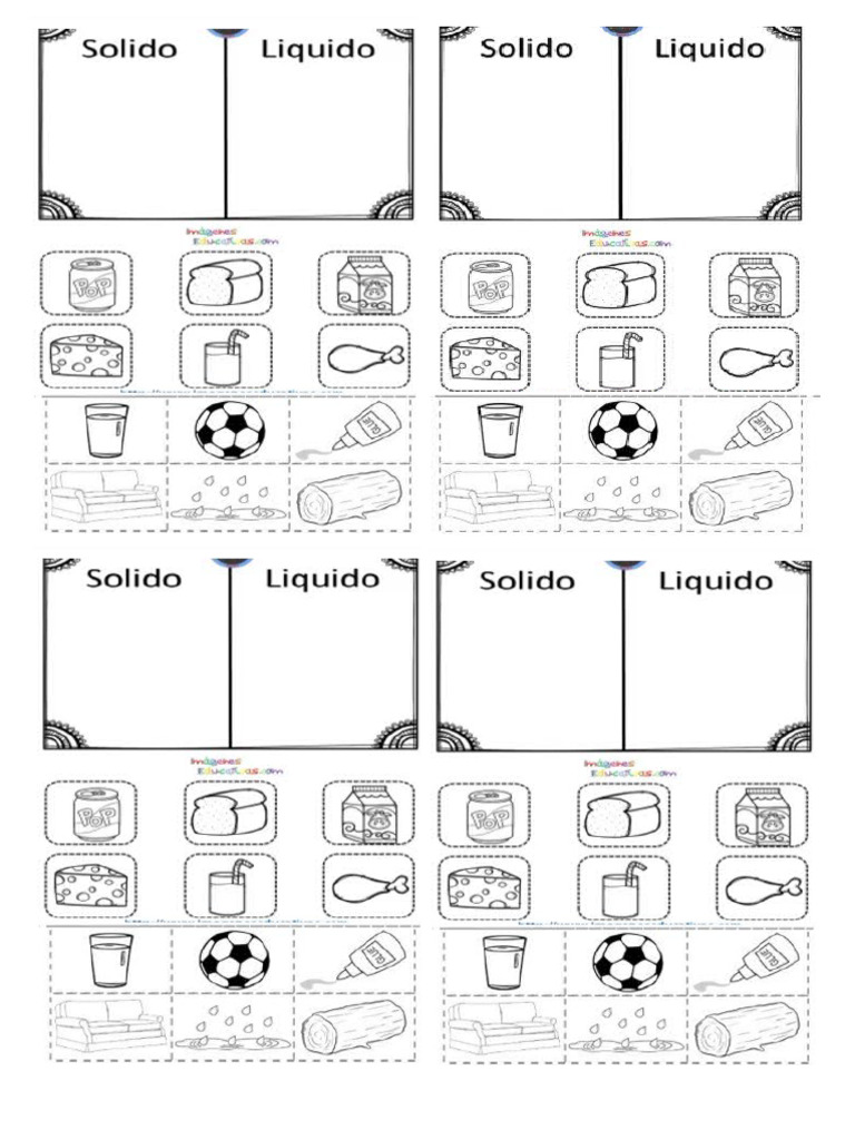 Actividades Liquidos y Solidos | PDF