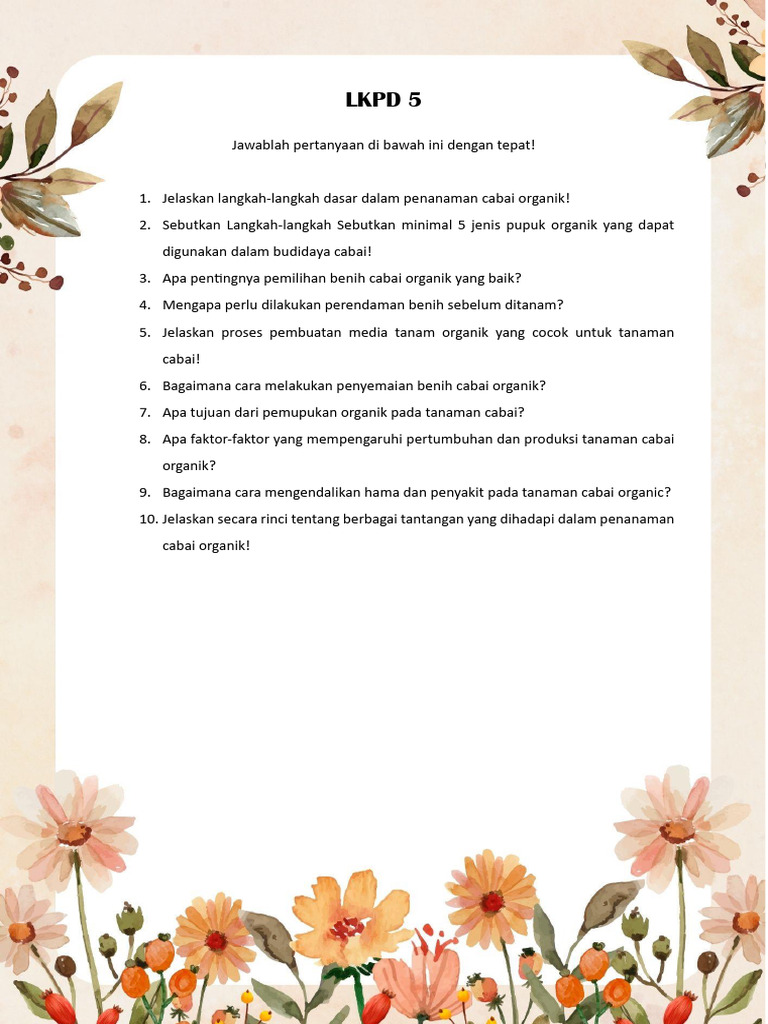 LKPD 5 | PDF