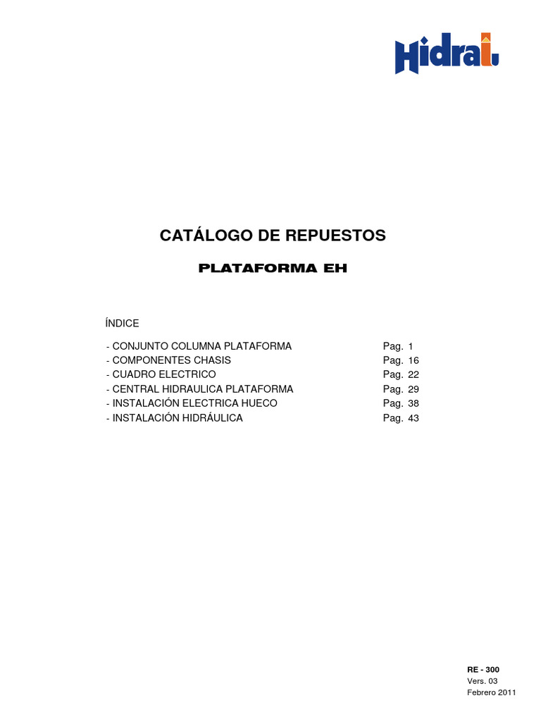 Hidral 2 | PDF | Componentes | Tecnología de vehículos