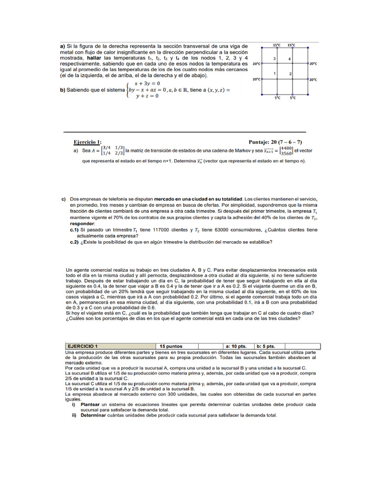 Ejercicios Finales | PDF