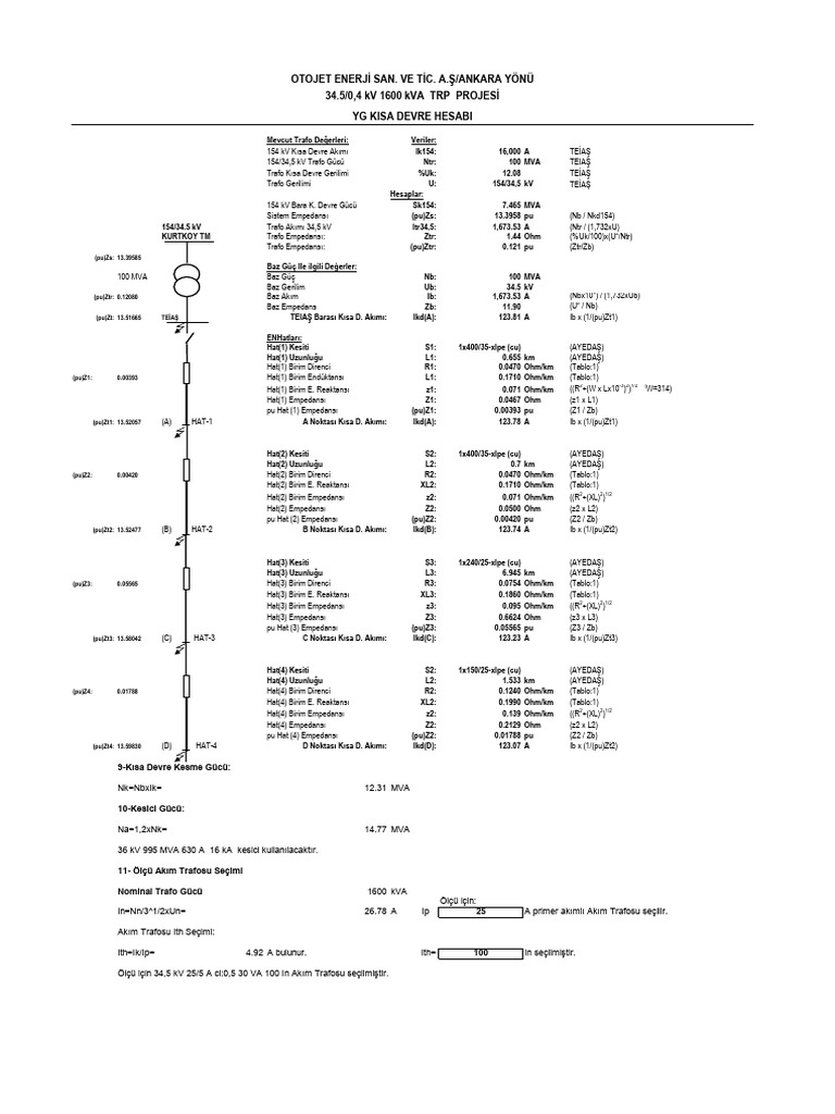 8-Yg Kisa Devre Hesabi | PDF