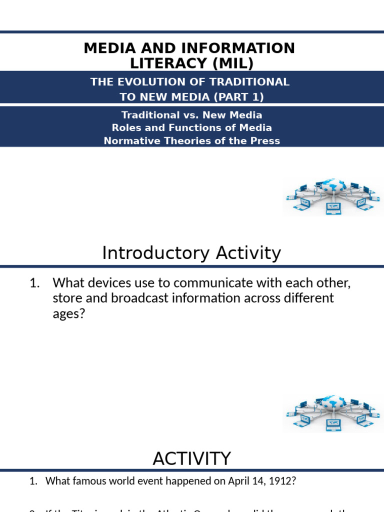 6.a The Evolution of Traditional To New Media - The Evolution of Media ...