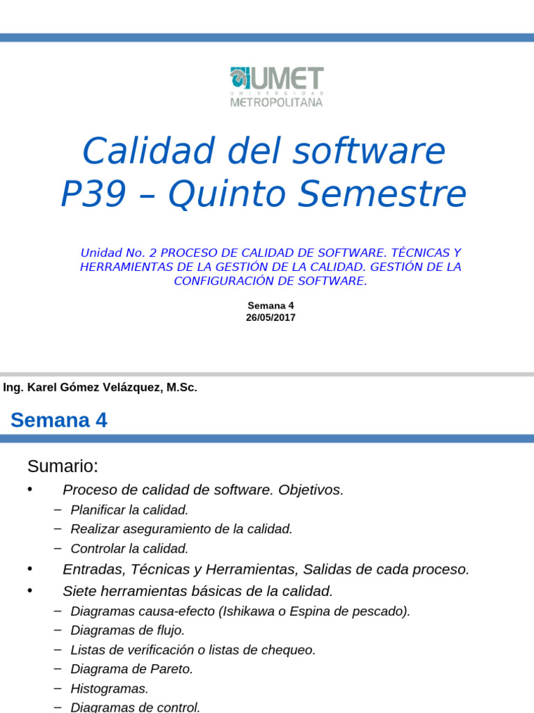 Material 3 - Proceso de Calidad | PDF | Calidad (comercial) | Software