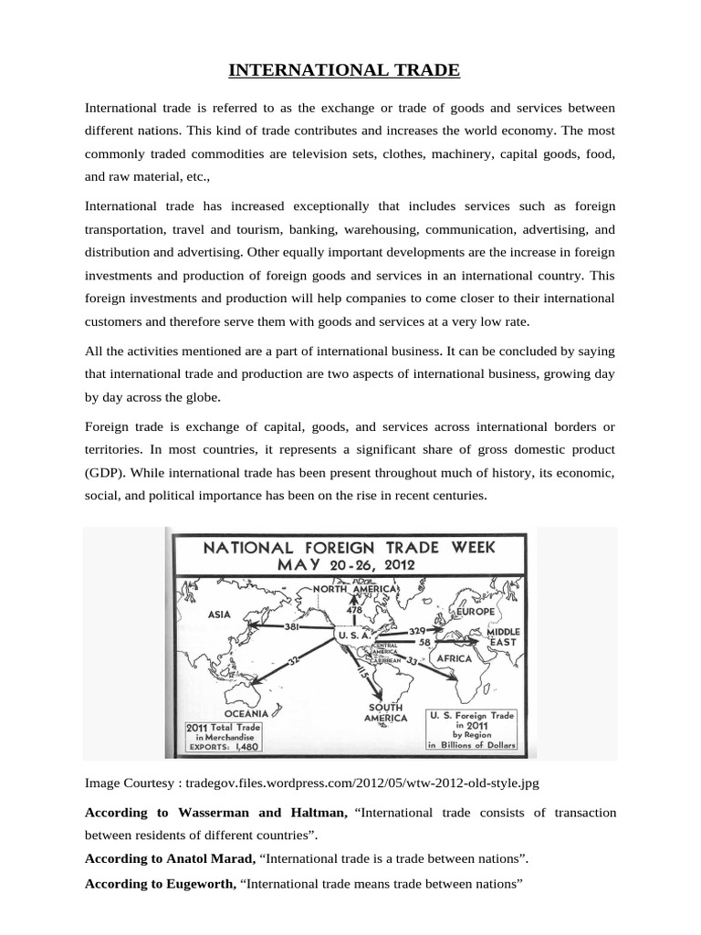 International-Trade | PDF | Exports | Comparative Advantage