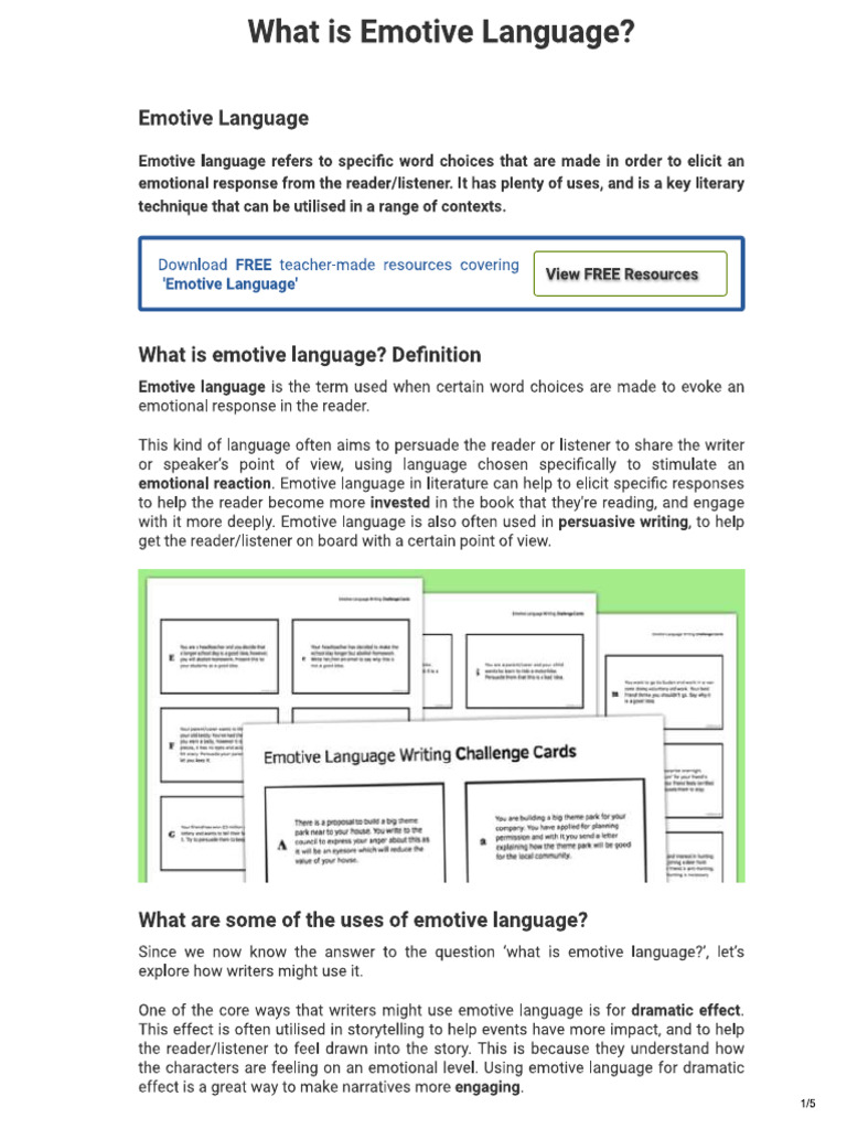 Emotive Verbs | PDF