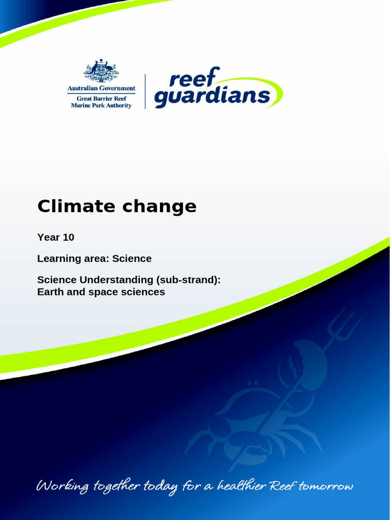 Reef Guardians 2016 Year 10 Climate Change | PDF | Climate Change ...